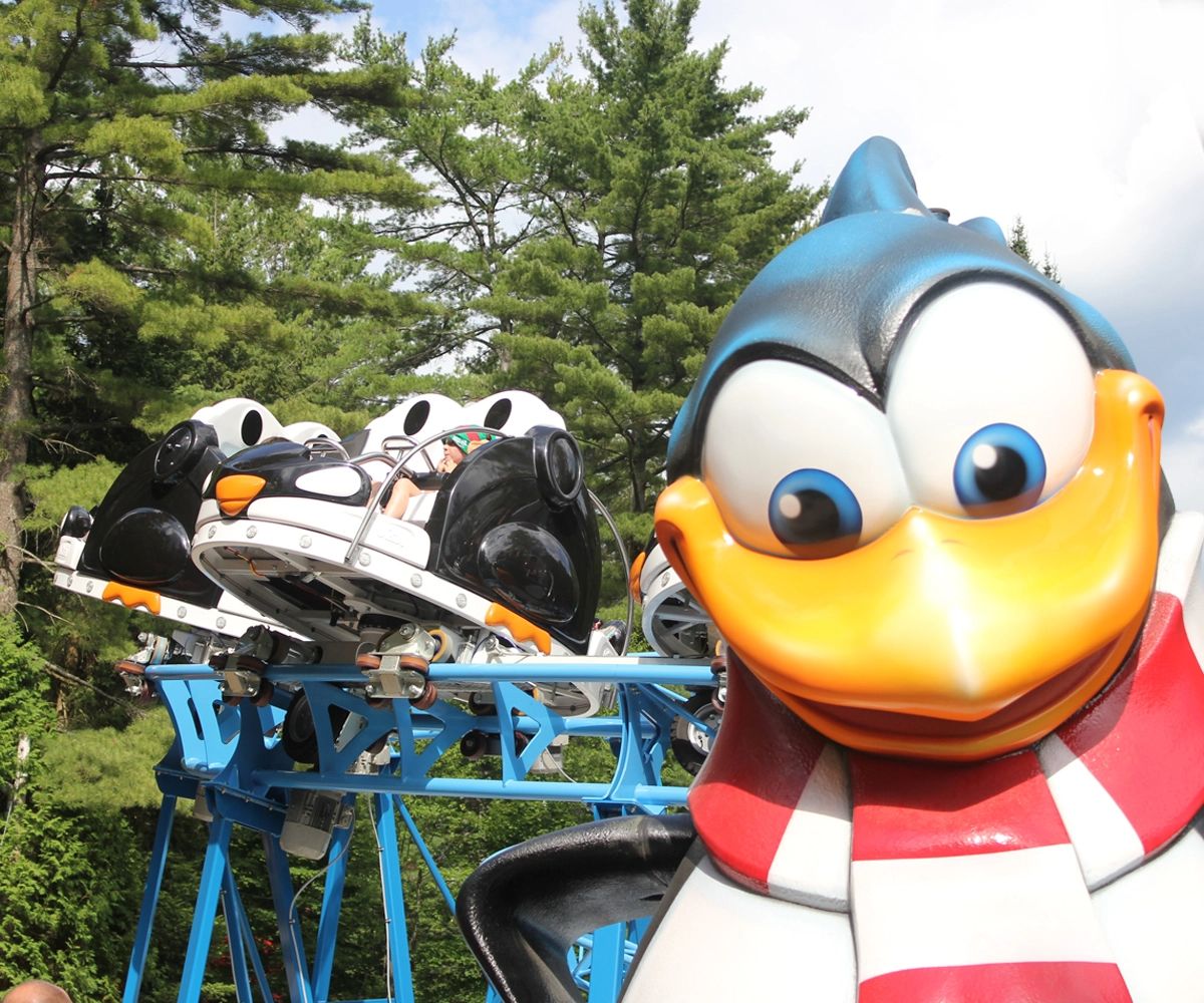 Peppermint Penguin Coaster | Santa's Village